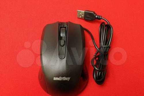 Мышь SmartBuy 352 One оптич. 3 кн, 1600 DPI, USB черная
