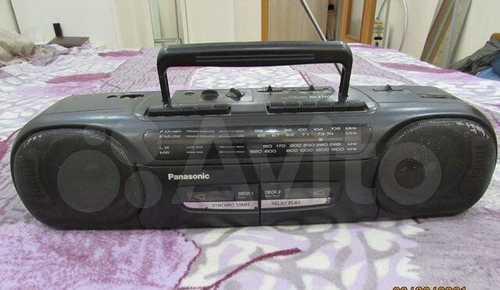 Магнитофон Panasonic двухкассетный, радио