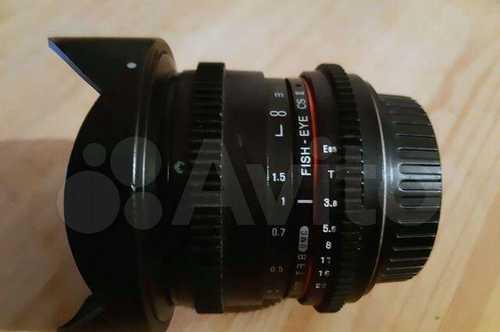 Samyang 8mm T3.8 EF Fish-eye CS II vdslr