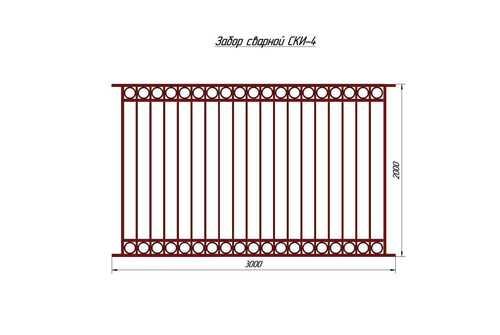 Забор сварной ски-4