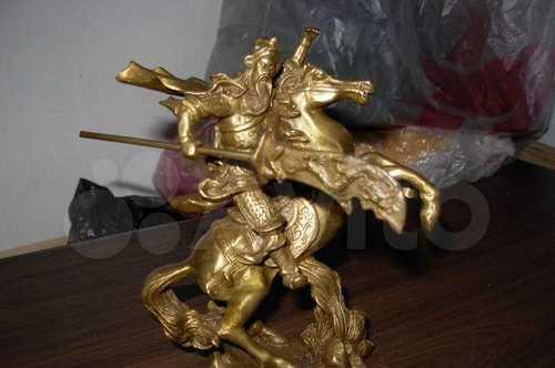 Статуэтка бронзовая Китайский Всадник