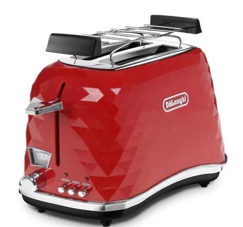 Тостер Delonghi CTJ2103.R новый