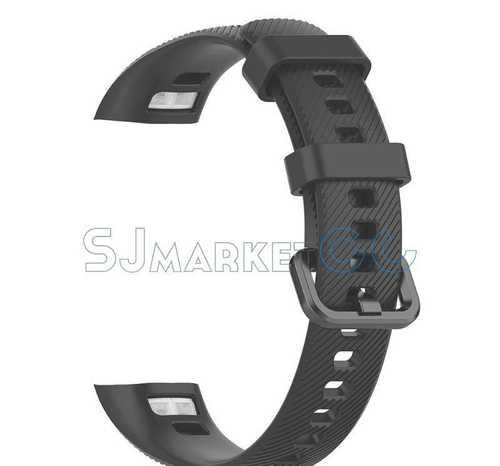 Силиконовый ремешок для Honor Band 4 / 5, Черный