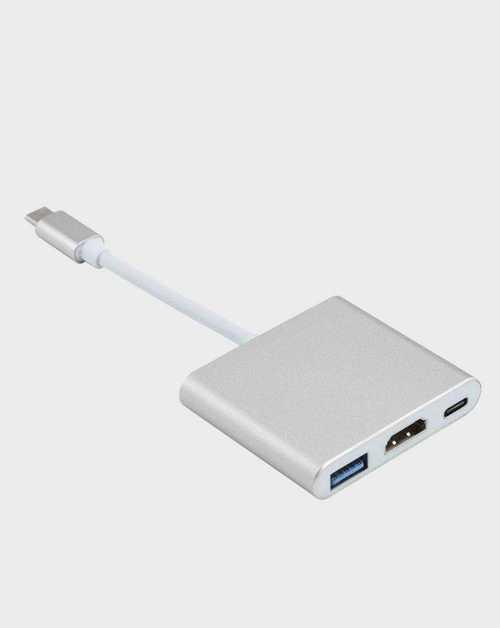 Адаптер 3 в 1 Type-c to hdmi 4K для MacBook