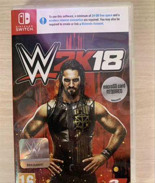 Игра WWE 2k18 на Nintendo Switch