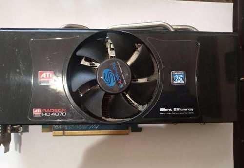 Видеокарта sapphire hd4870