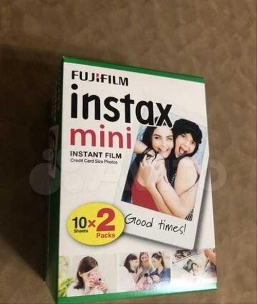 Пленка/картридж fujifilm instax mini 20 кадров