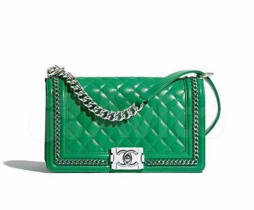 Cумка Chanel Boy Green SS21 Premium