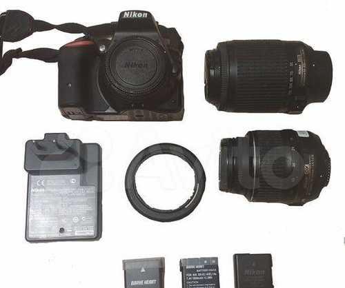 Фотоаппарат Nikon d5500 + (18-55 и 55-200 DX VR)
