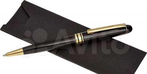 Ручка шариковая Verdie Ve-100 Luxe, корпус черный, синие чернила, картонный футляр
