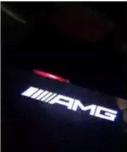 Проекция в дверь для Mercedes, AMG