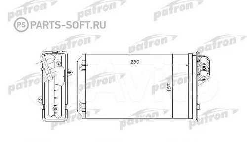 Patron PRS2056 Радиатор отопителя peugeot 406 all, 99