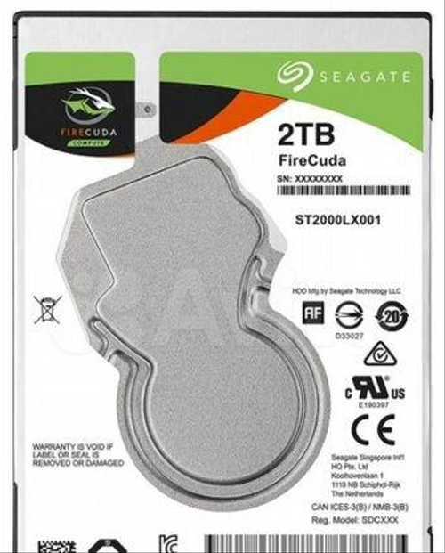 Внутренний жесткий диск Seagate FireCuda 2TB
