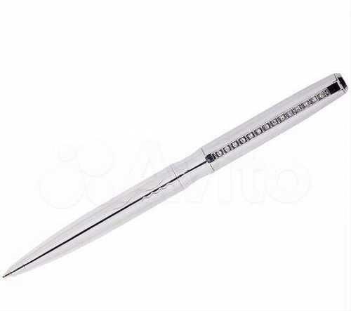 Ручка шариковая Delucci "Mare", синяя, 1 мм, цвет корпуса-серебро (CPs 11313)