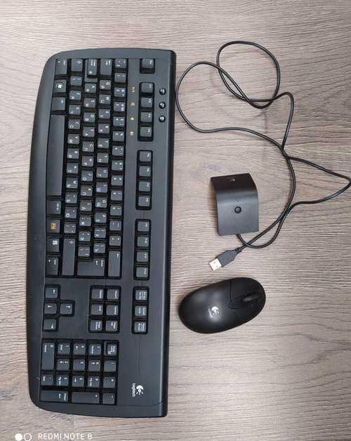 Беспроводные клавиатура и мышь logitech