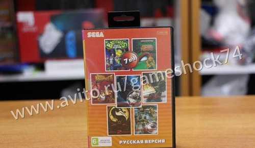 Картридж Sega BS-7101 7в1 (Bare Knuckle 2, MK)