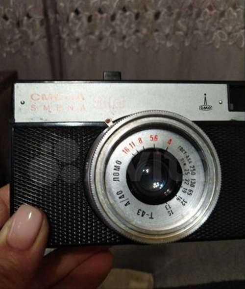 Плёночный фотоаппарат, Smena 8М с футляром