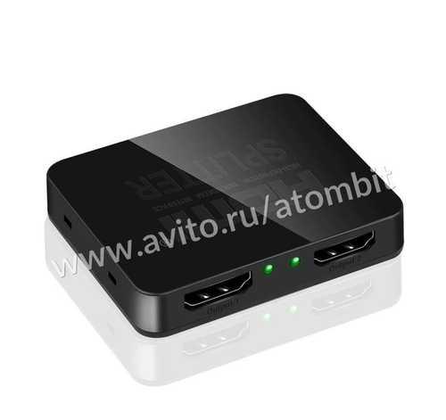 Разветвитель делитель сплиттер hdmi v1.4 с 1 на 2