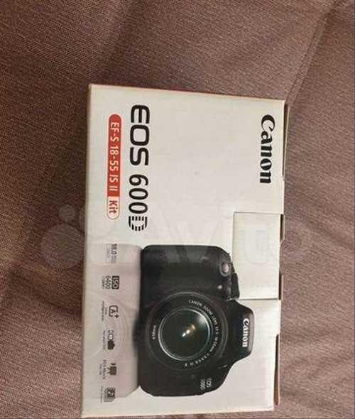 Коробка от фотоаппарата Canon 600D