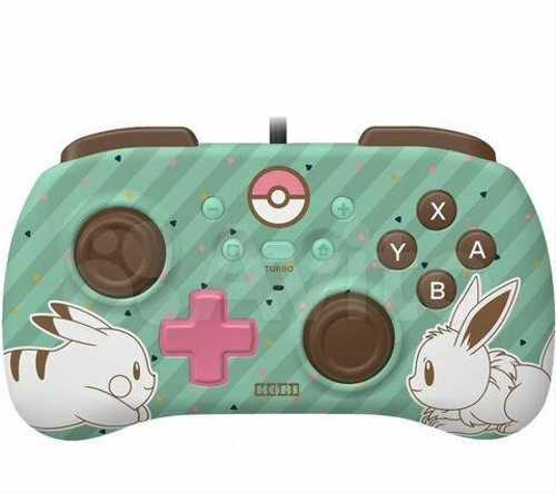 Контроллер hori проводной horipad Mini для NS (Pikachu and Eevee Edition) NSW-279U