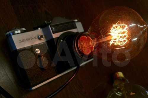 Светильник в стиле лофт из фотоаппарата