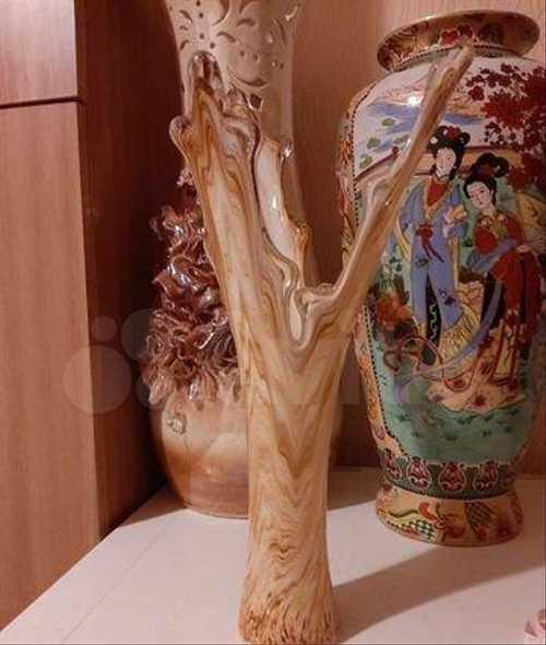 Вазы напольные керамика, китайский фарфор и ваза г
