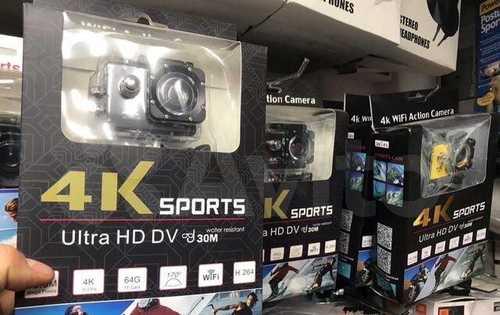 Экшн Спорт Камера Wi-Fi 4K