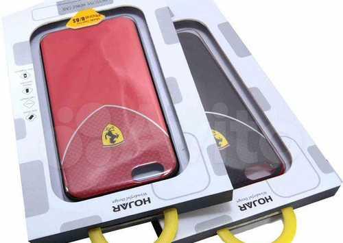 Чехол-накладка для iPhone 6\6S (4.7) hojar TPU ferrari Стразы черный