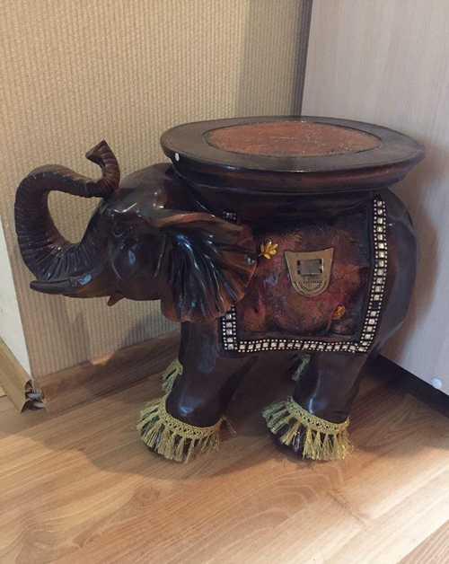 Слон стол столик фигура сувенир
