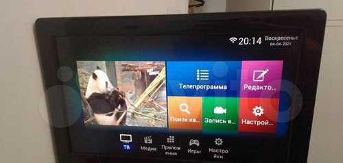 Lcd телевизор Philips + android T2 Dexp + кронштей