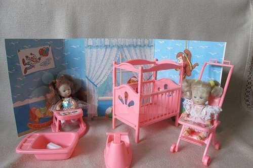Детская комната с малышами для куклы Барби