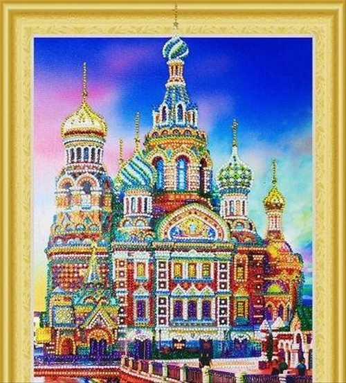 Алмазная картина Собор Василия Блаженного 40х50