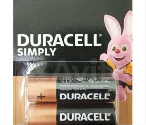 Батарейки алкалиновые Duracell Basic AA/LR6, 2шт