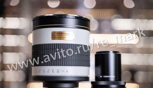 Samyang 800mm f/8 MC Mirror + 2x Converter id0944