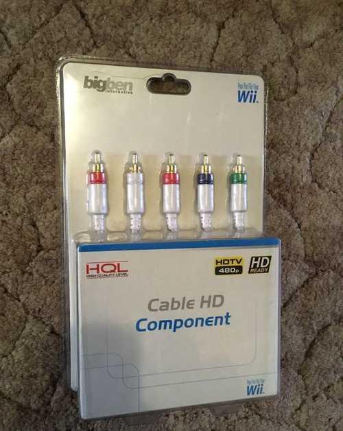 Кабель компонент Component Cable HD Nintendo Wii