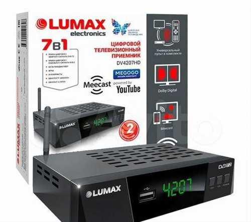 Ресивер цифровой lumax DV4207HD DVB-T2/WiFi/кинозал lumax, металл