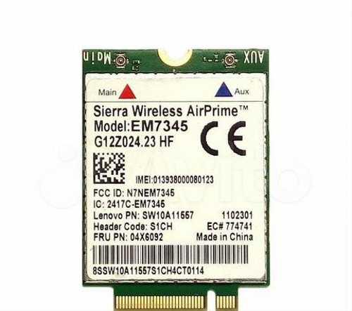 Sierra Wireless AirPrime EM7345 4G/LTE