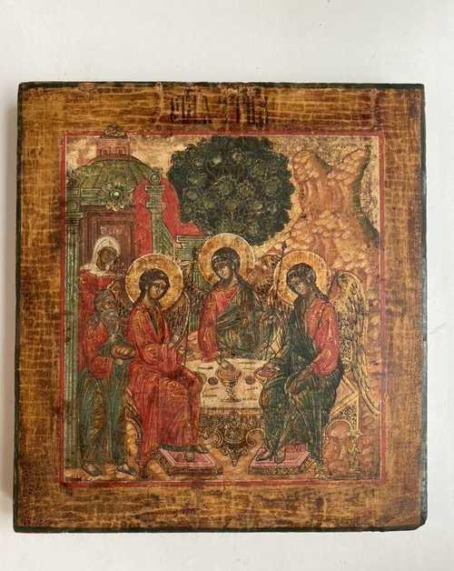 Старинная икона Троица