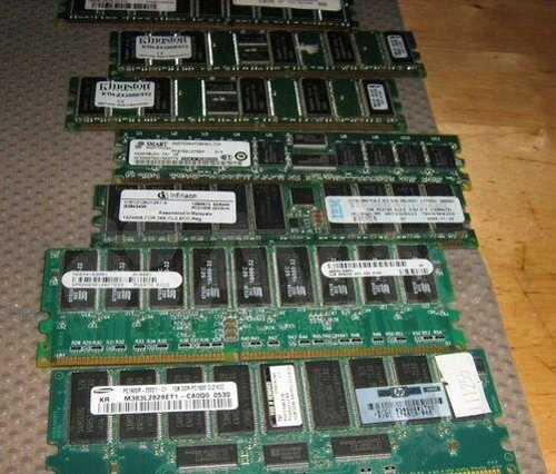Память для серверов sdram, rimm, DDR1 DDR2 REG ECC