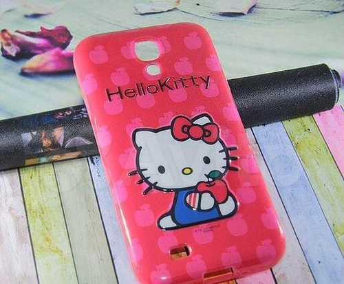 Чехол-накладка для Samsung i9500 S4 Hello Kitty