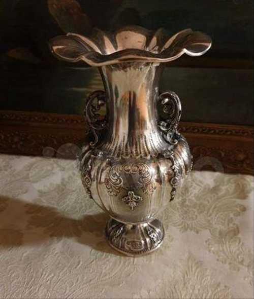Антикварная серебряная ваза