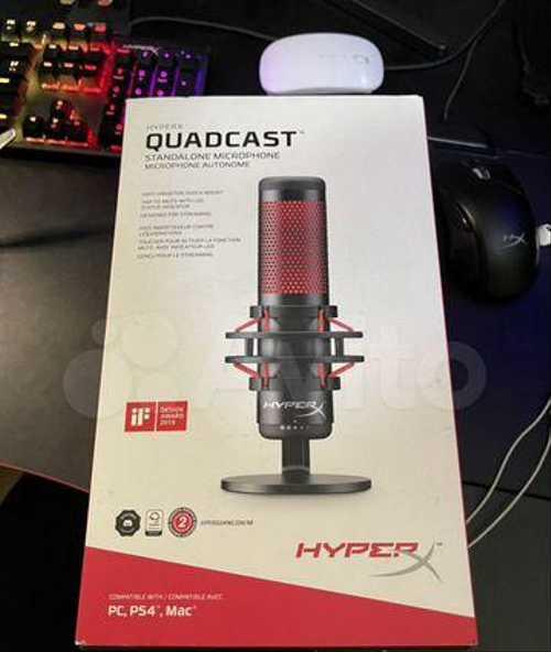 Микрофон hyperx quadcast