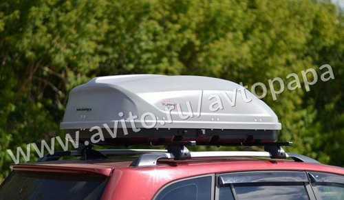 Автобокс Turino Compact 360л 141х83х45 серый