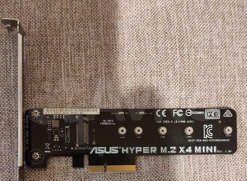 Asus hyper M.2 PCi-express x4 на m.2 адаптер