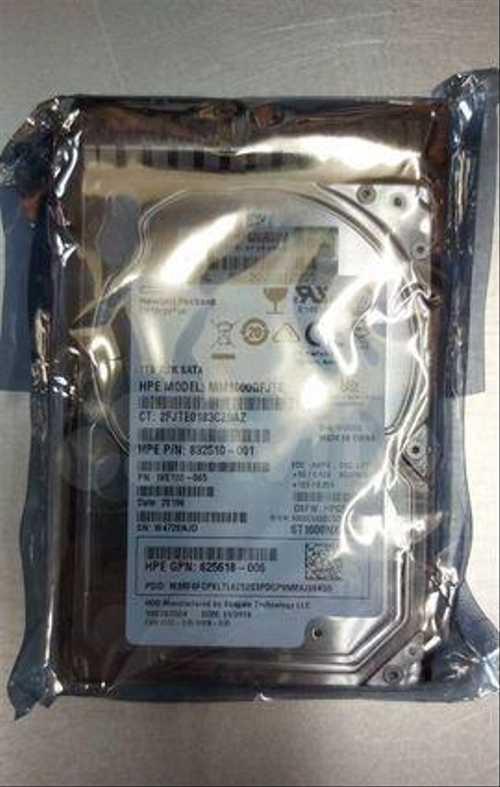 Жесткий диск HP 1TB SATA 7.2K 6G (NEW)