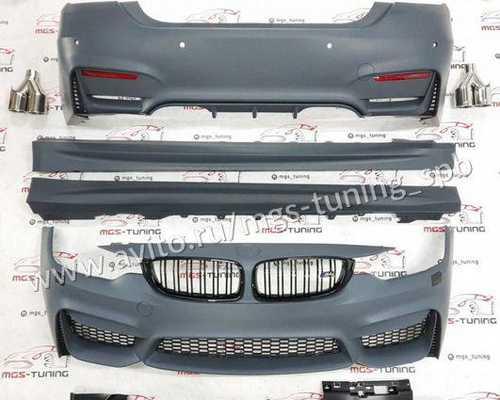 Обвес BMW 4 series f36 стиль M4 + ноздри и насадки