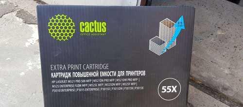Картридж лазерный Cactus CS-CE255X-MPS черный