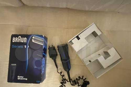 Электробритва Braun 130 Series 1, черный/синий