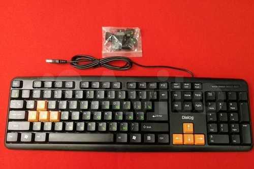 Клавиатура Dialog KS-020U Standart - USB, черная с оранжевым
