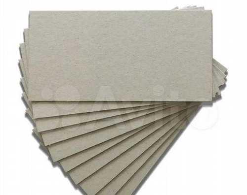 Переплетный картон, толщина 1,5 мм, 10х20 см, 10 листов